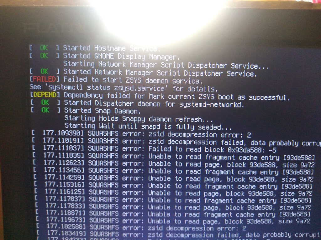 Zorin OS 16 installation problem: "Failed to start zsys daemon service" - Installing Zorin OS ...