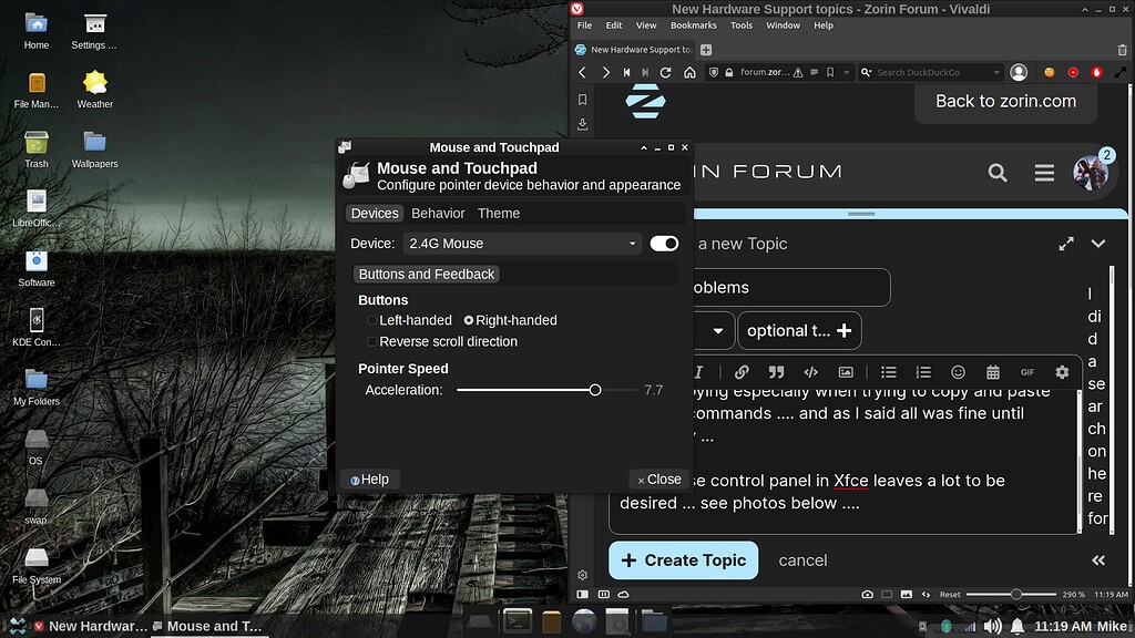 Mouse Problems Hardware Support Zorin Forum