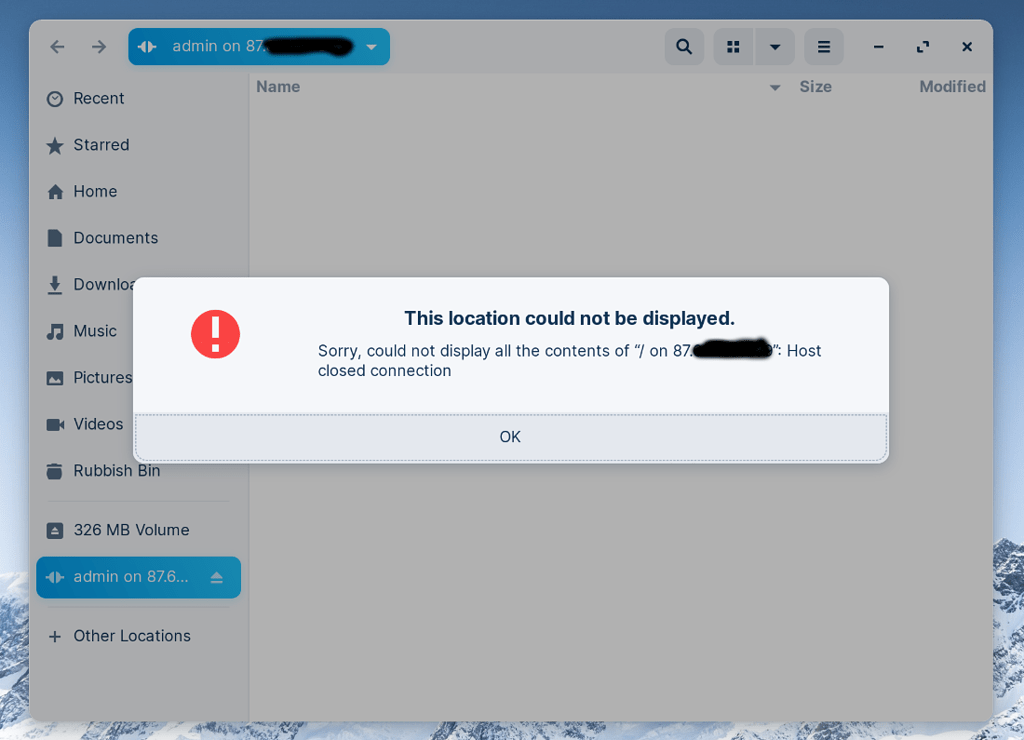 Connecting to an FTP server using the file manager fails - General Help ... Connecting to an FTP server using the file manager fails - General Help ...