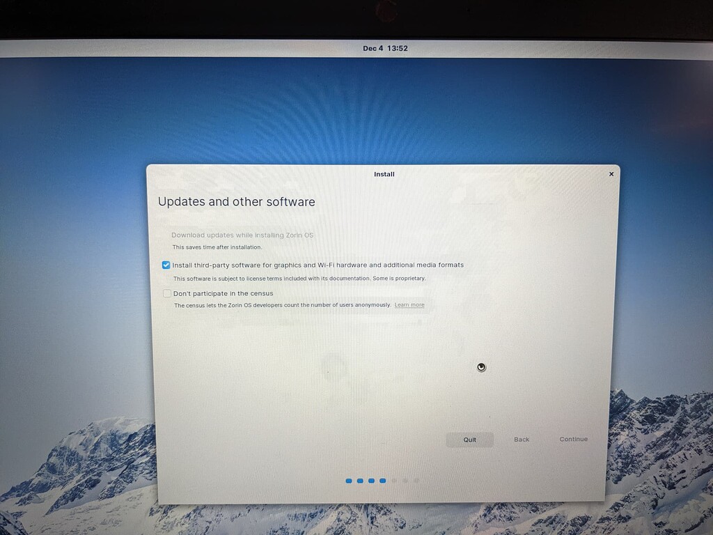 Installer Stuck What Am I Missing Installing Zorin Os Zorin Forum