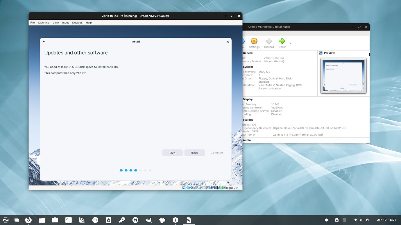 Zorin Pro Lite Storage Requirements Installing Zorin Os Zorin Forum