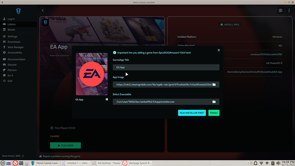 Installing EA App - Gaming - Zorin Forum