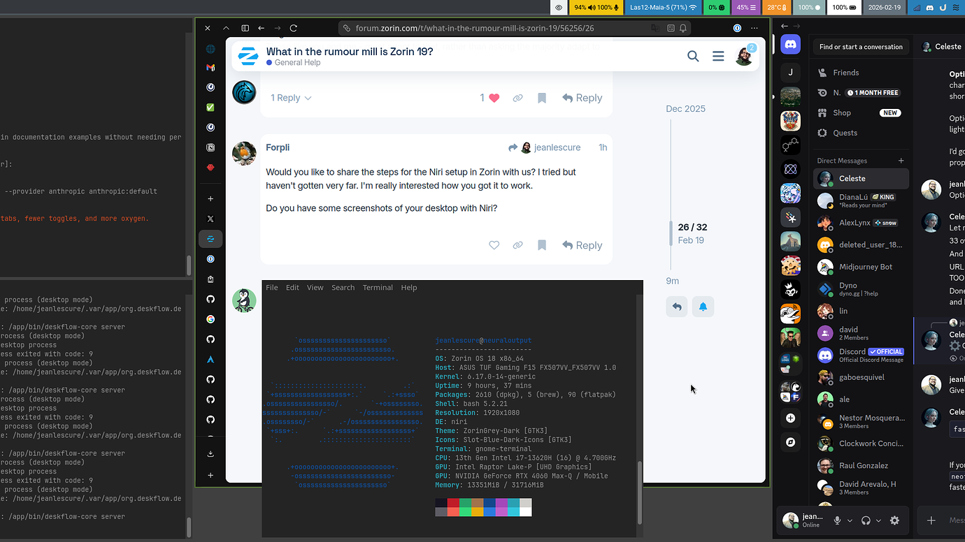 Niri on Zorin - Chat about Zorin - Zorin Forum