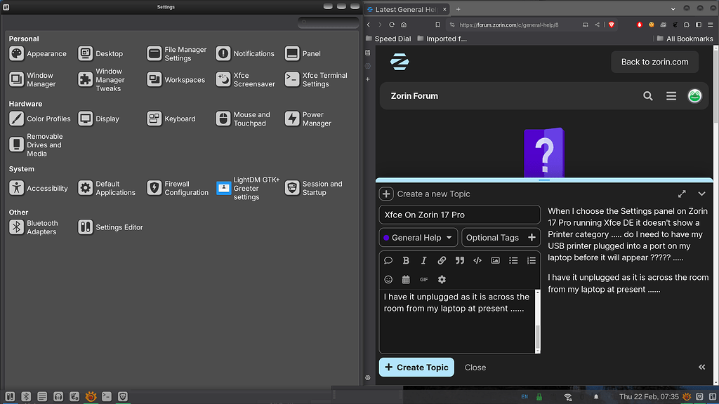 Xfce On Zorin 17 Pro General Help Zorin Forum