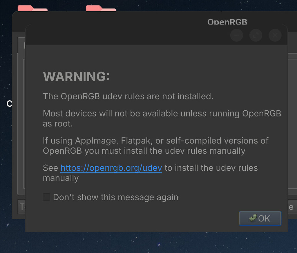 OpenRGB not recognizing udev rules - General Help - Zorin Forum