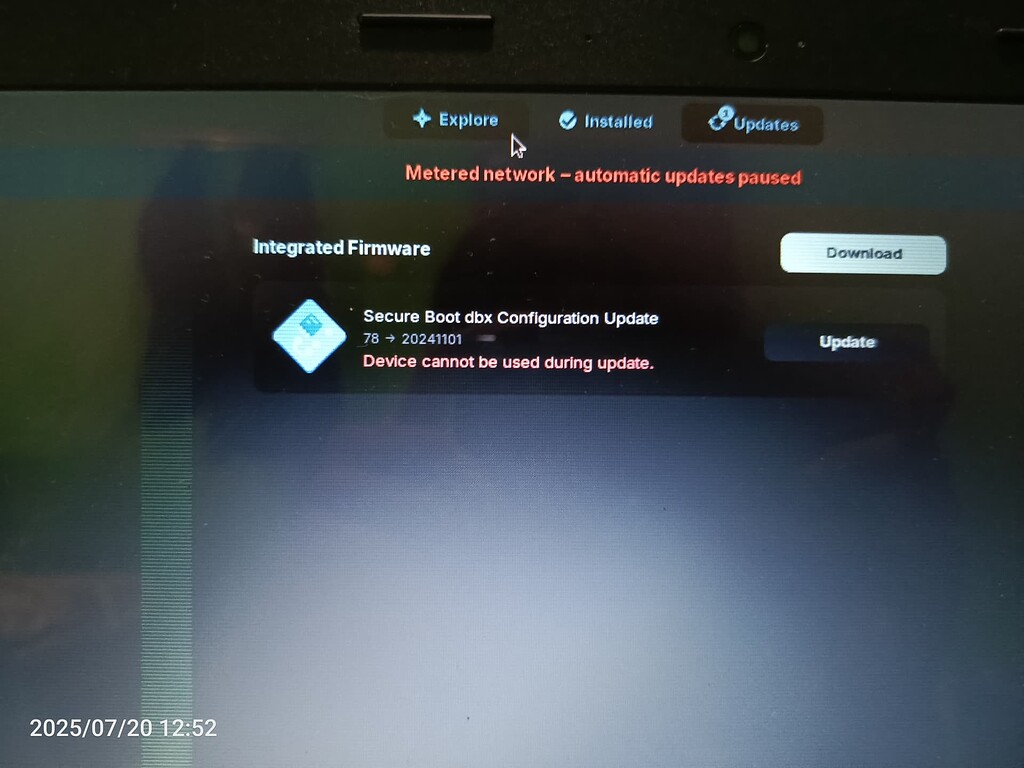 Question About "Secure Boot dbx Configuration Update" on Zorin OS Lite - General Help - Zorin Forum