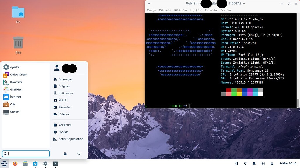 Installing ZorinOS Lite x64 on old tablets and netbooks having 32bit ...