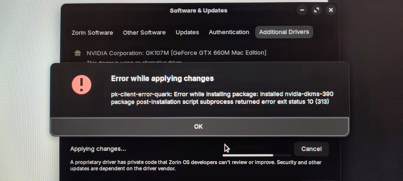 Nvidia drivers causing a script error with a fresh install and also after driver updating ...