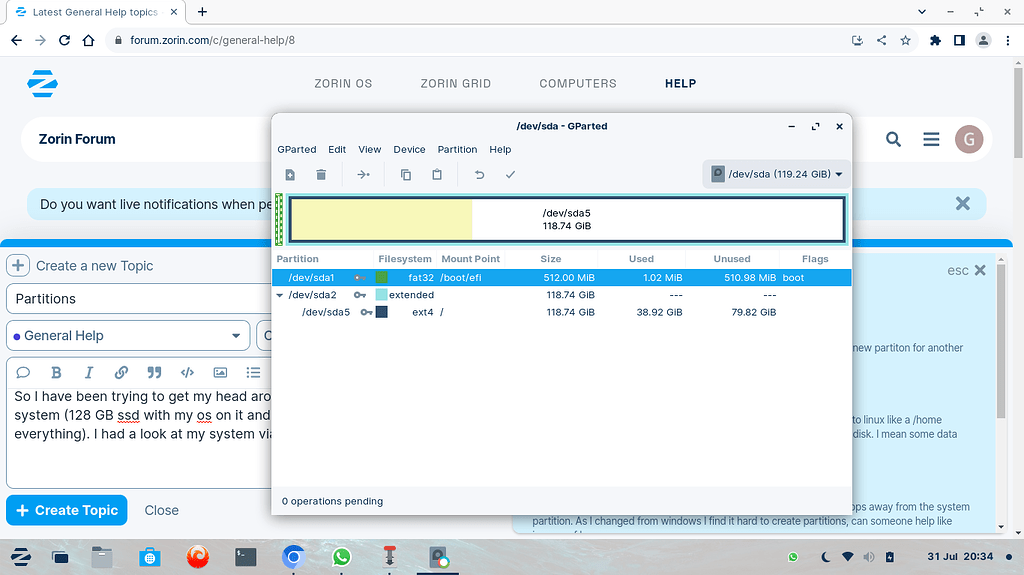 Partitions - General Help - Zorin Forum