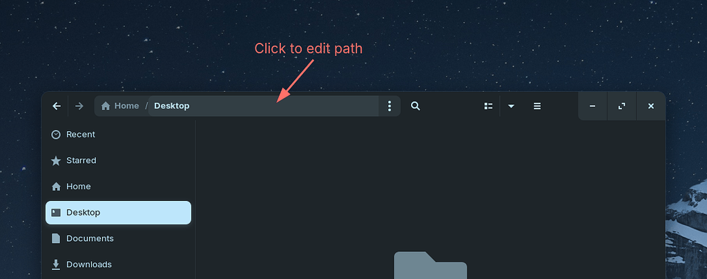 Files Manager: click to edit path? - General Help - Zorin Forum