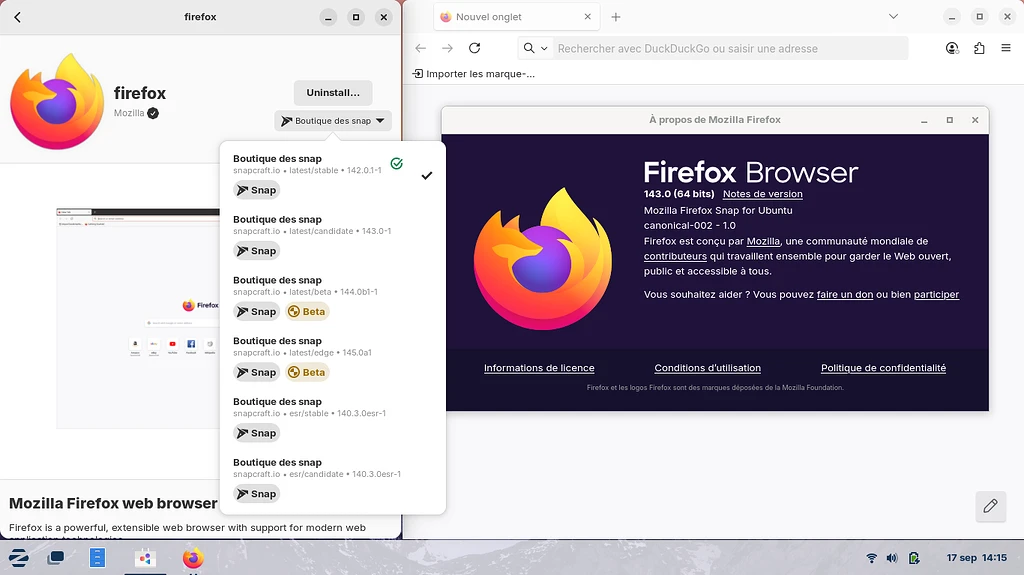 Firefox / snap / Software / version inconsistency - Feedback - Zorin Forum