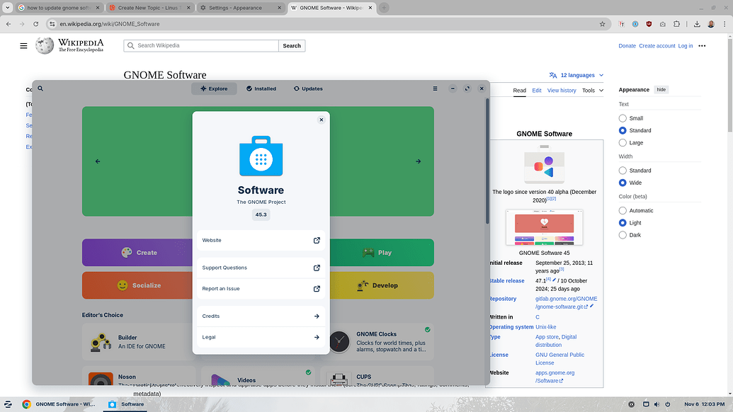 How to update Gnome software store - General Help - Zorin Forum