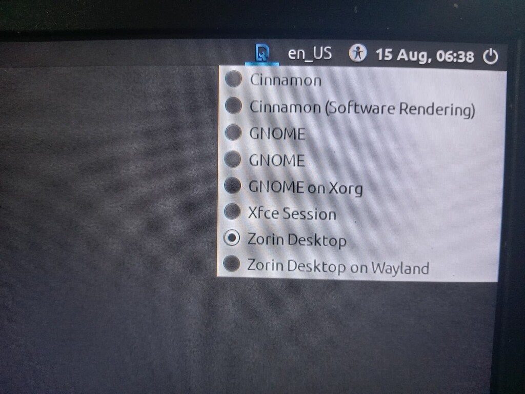 Log In Screen Desktop Choices - General Help - Zorin Forum
