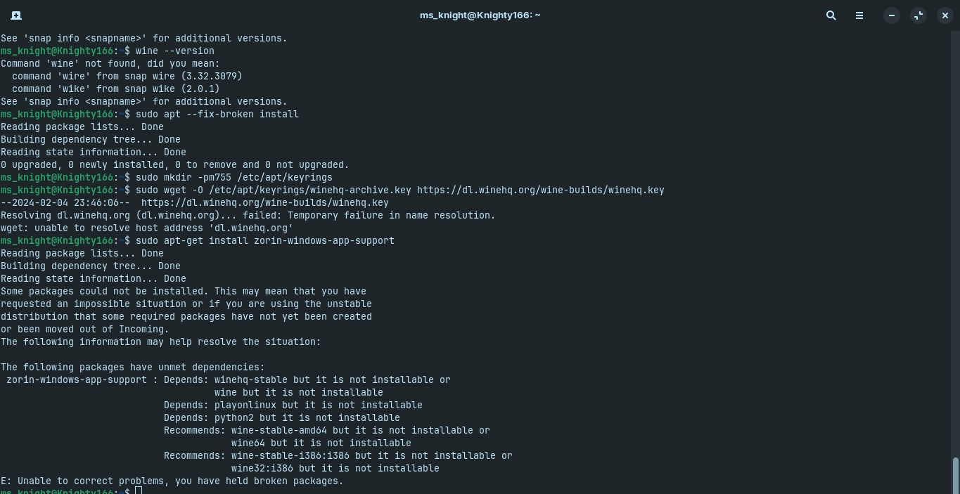 Window apps not installing - General Help - Zorin Forum